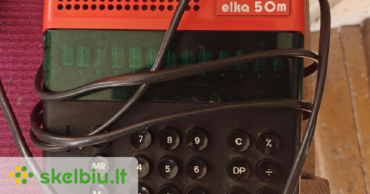 Sovietmečiu laikų skaičiuotuvas elka 50m - Skelbiu.lt