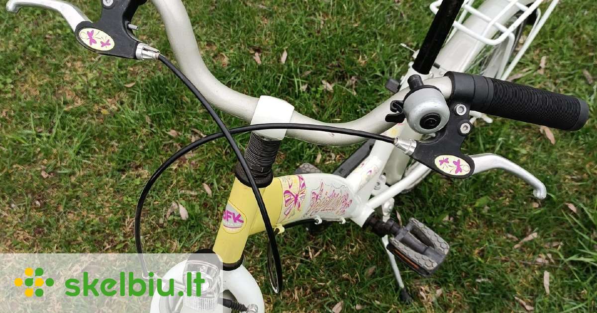 Baltas dviratis mergaitei (iki 10 m.) - Skelbiu.lt