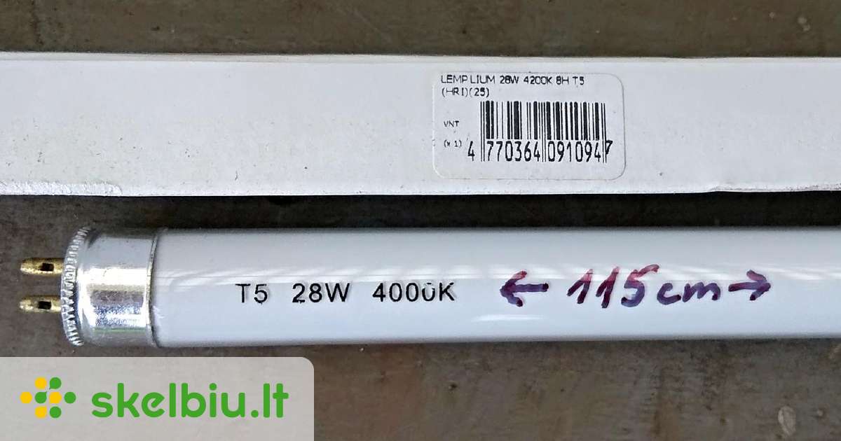 Liuminiscensine lempa T5 - Skelbiu.lt