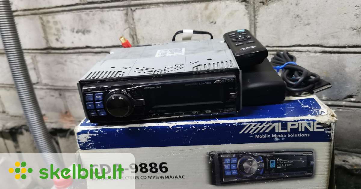 Parduodamas alpine cda-9886 - Skelbiu.lt