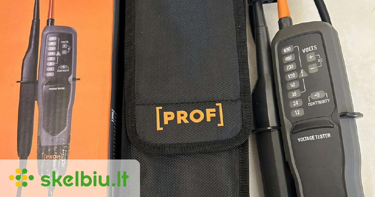 Profesionalus elektros testeris Prof 12v-690v - Skelbiu.lt