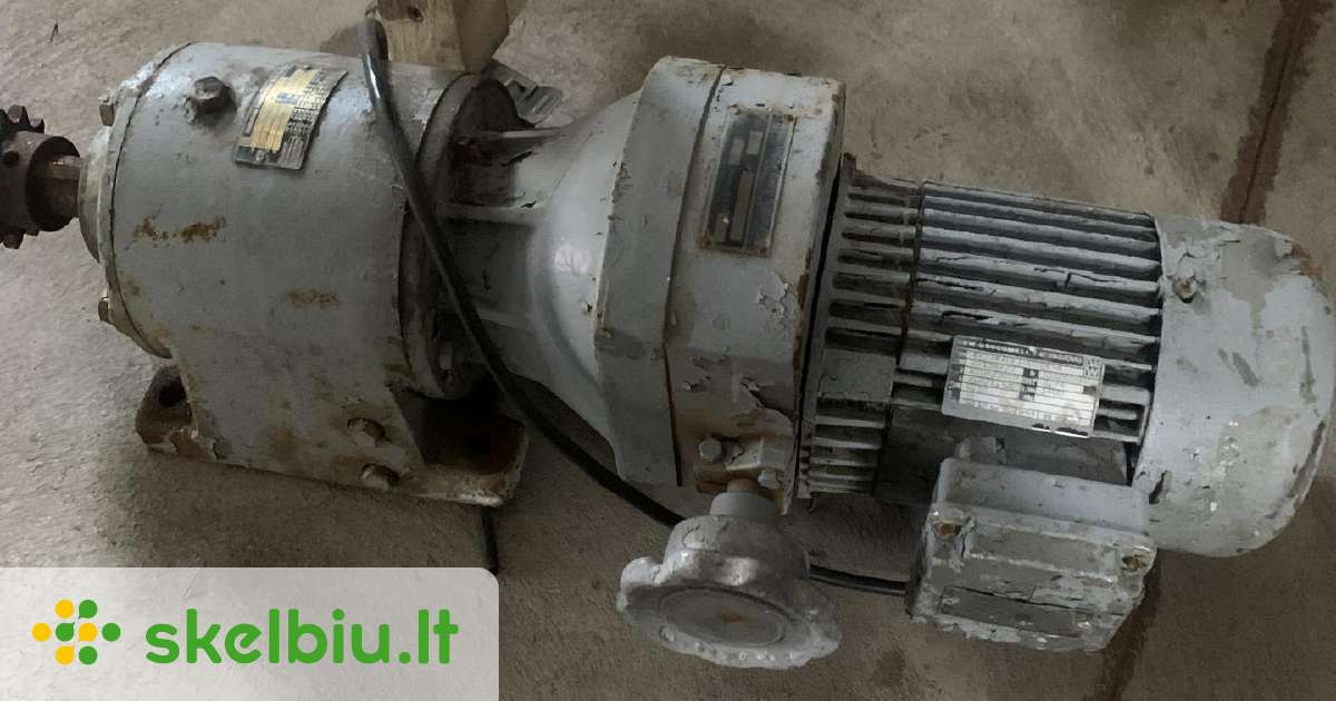 Variklis su reduktorium, reduktorius, el variklis - Skelbiu.lt