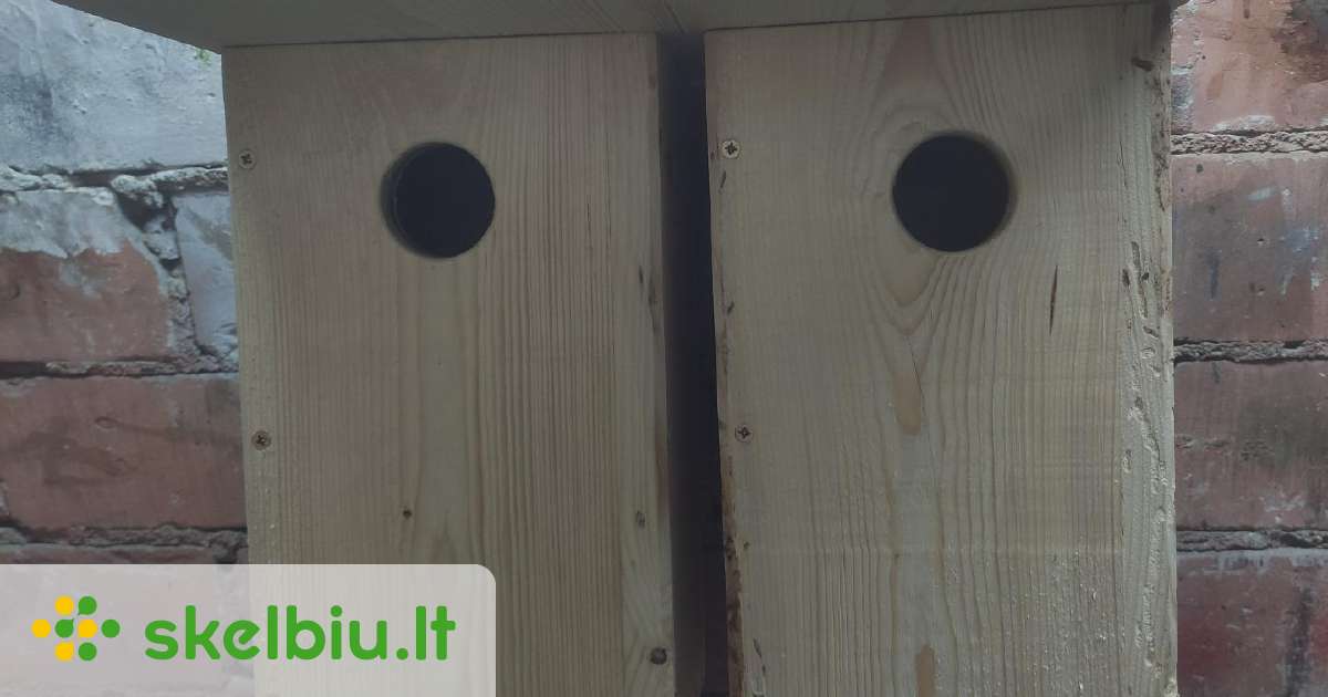 Mediniai inkilai (paukščiams, šikšnosparniams) - Skelbiu.lt