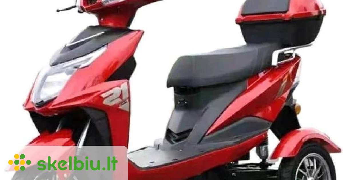 Triratis Mopedas Motoroleris Emoto Ms06 1000w 20ah - Skelbiu.lt