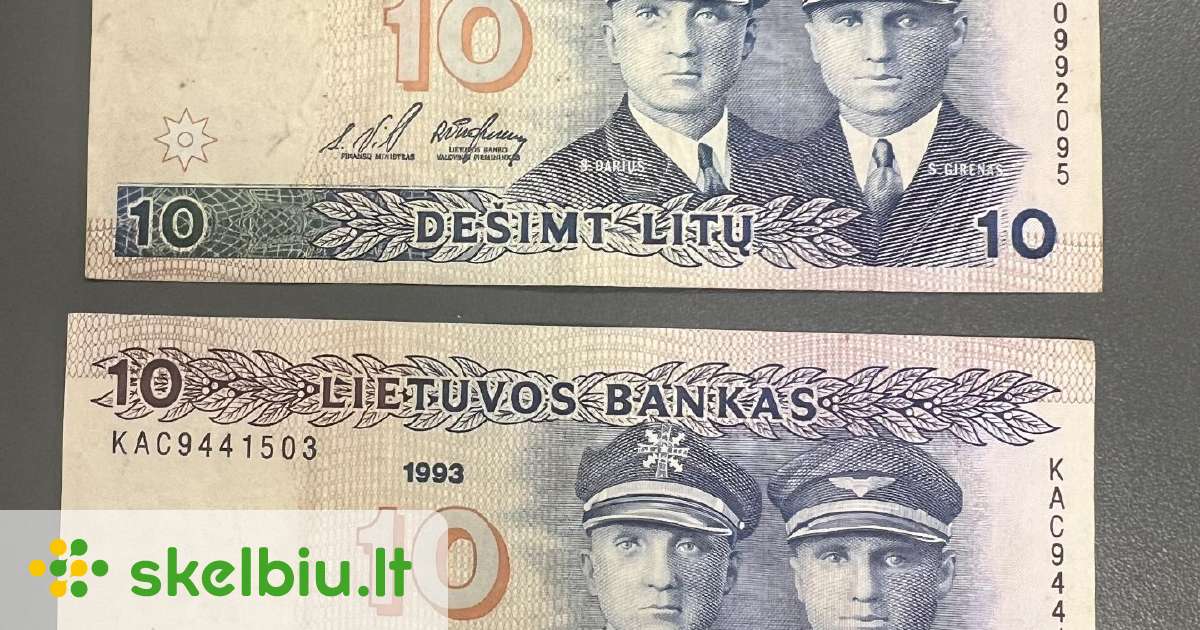 banknotai 10 litu skelbimai - Skelbiu.lt