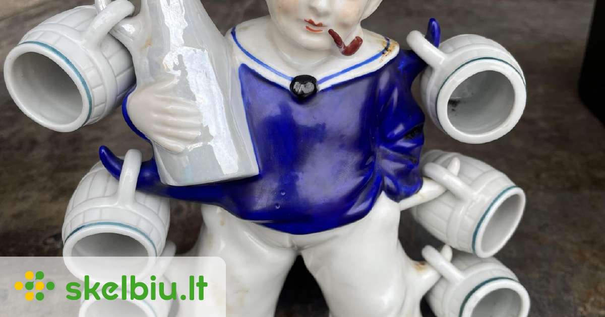 Porcelianinis jureivis su bokaliukais - Skelbiu.lt