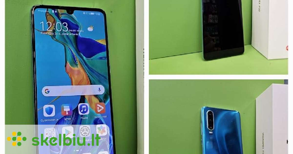 Huawei P30 128gb Ele-l29 - Skelbiu.lt