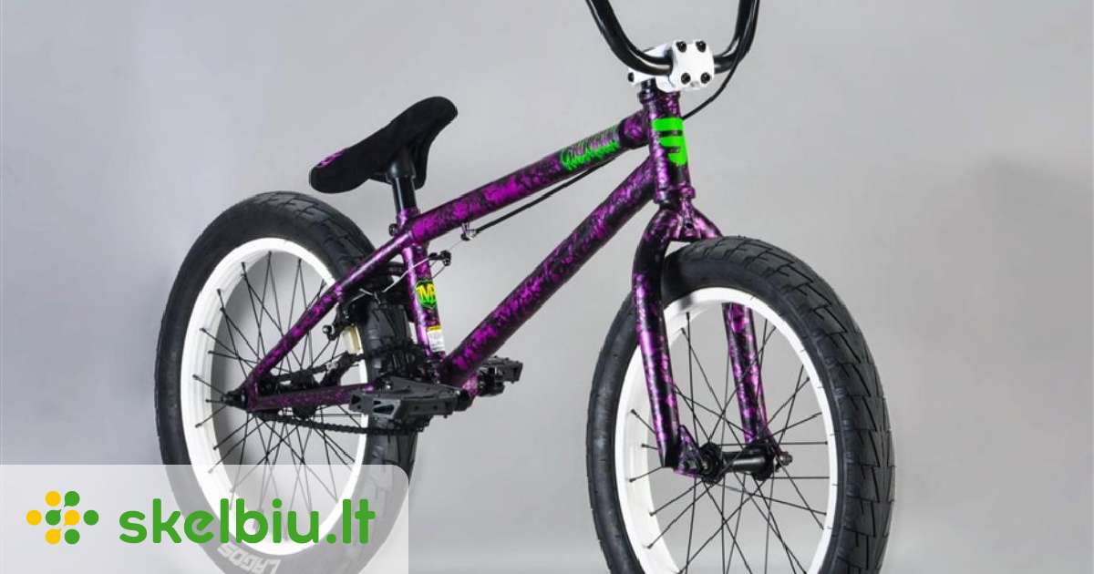 Mafia Madmain BMX Purple Splatter 18 dviratis - Skelbiu.lt