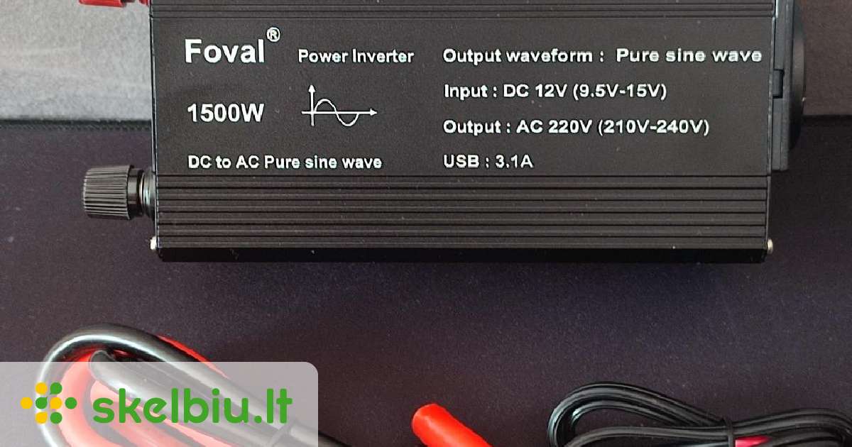 Power inverter Foval 1500w - Skelbiu.lt