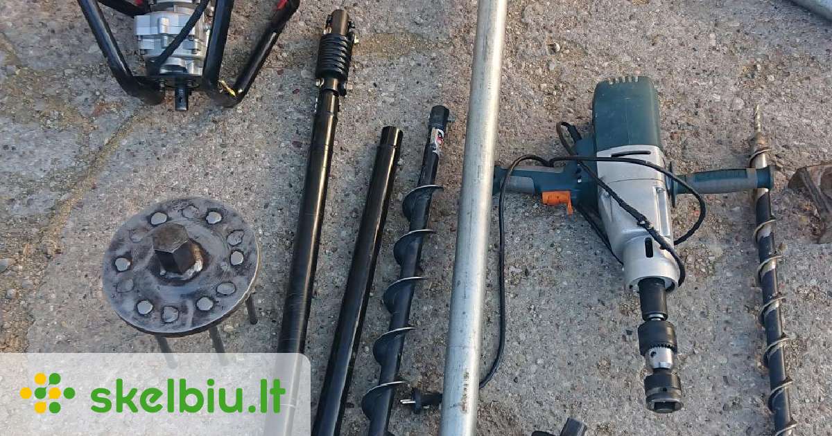 Sraigtinių polių sukimo įrangos Nuoma - Skelbiu.lt