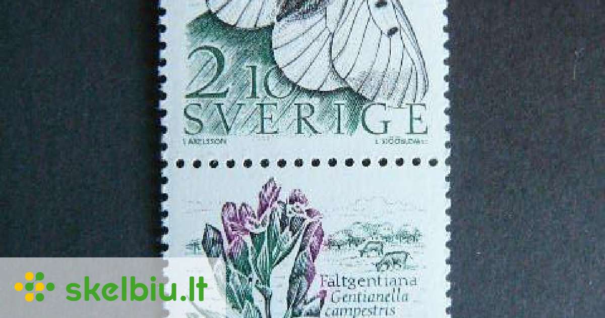 Drugeliai Geles Svedija 1987 svarus svd1423s - Skelbiu.lt