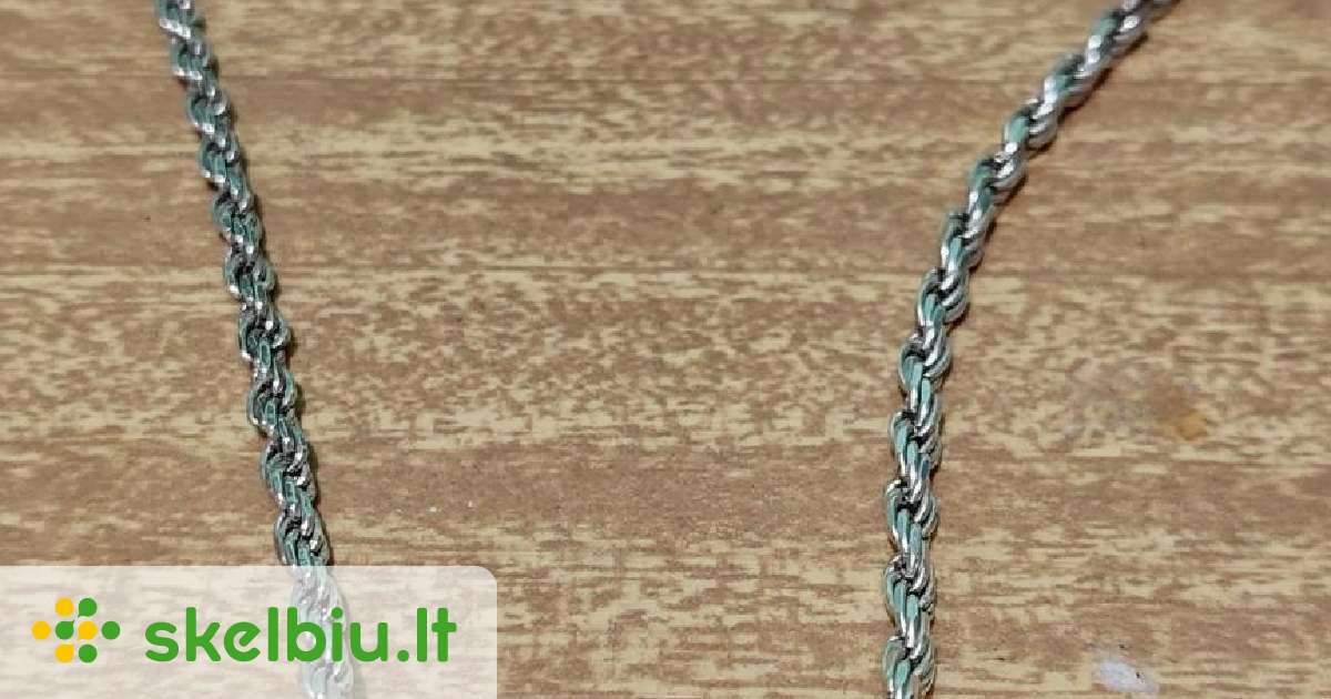 Dailaus rašto sidabrine grandinele - Skelbiu.lt