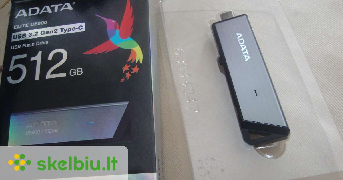 Adata Ue800 512gb Usb type-c laikmena flash - Skelbiu.lt