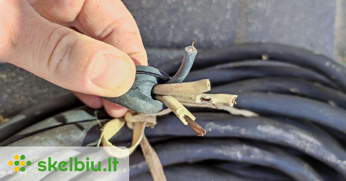 Elektros kabelis minkstas. 30-40m. - Skelbiu.lt