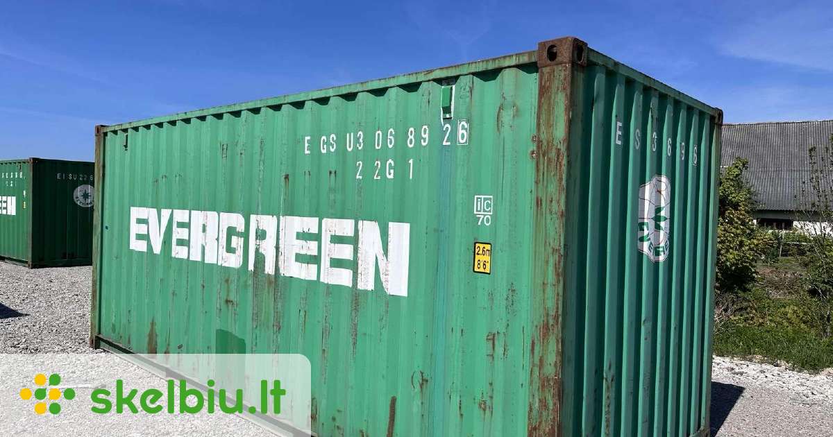 Jūrinis konteineris sandėliukas garažas 12m ir 6m - Skelbiu.lt