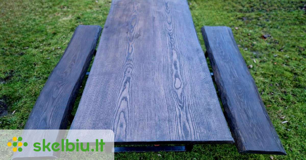 Lauko stalas su suolais - Skelbiu.lt