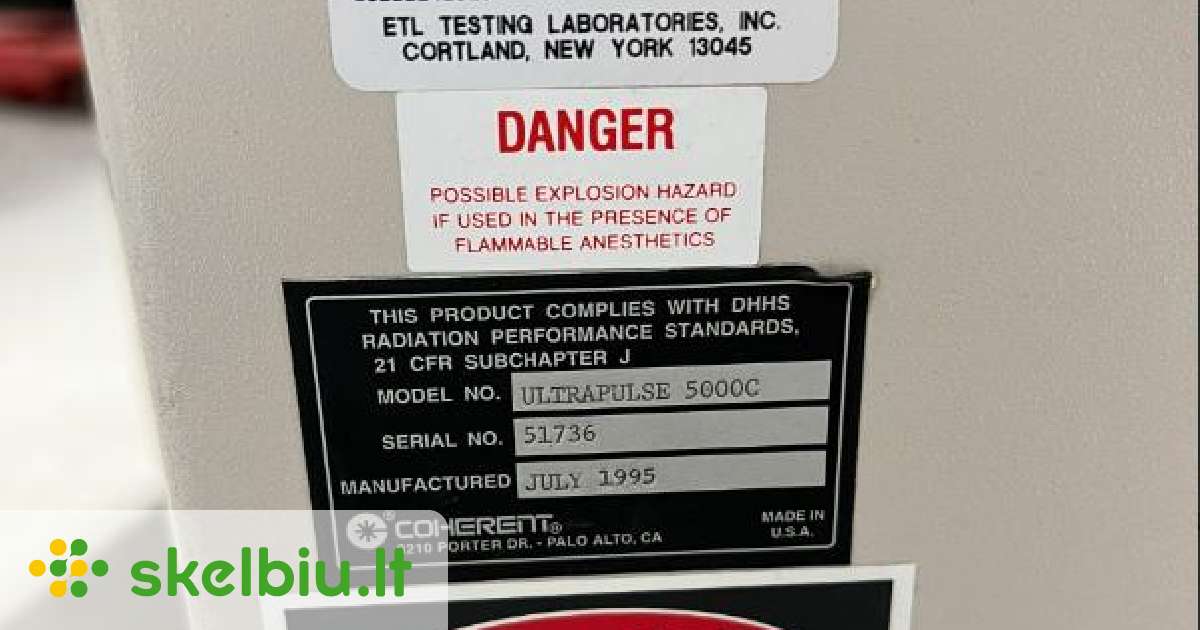Coherent Ultrapulse 5000c Co2 laser (1995) - Skelbiu.lt