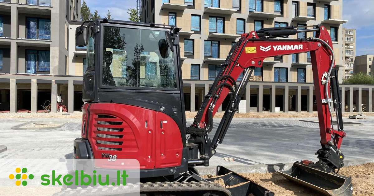 Mini ekskavatoriaus Yanmar Vi0 38 operatoriaus - Skelbiu.lt