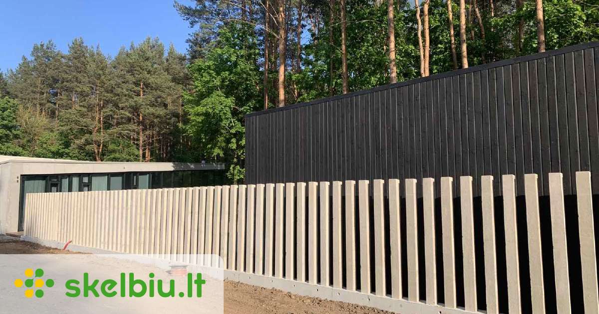 Tvoros stulpas betono šukinė tvora - Skelbiu.lt