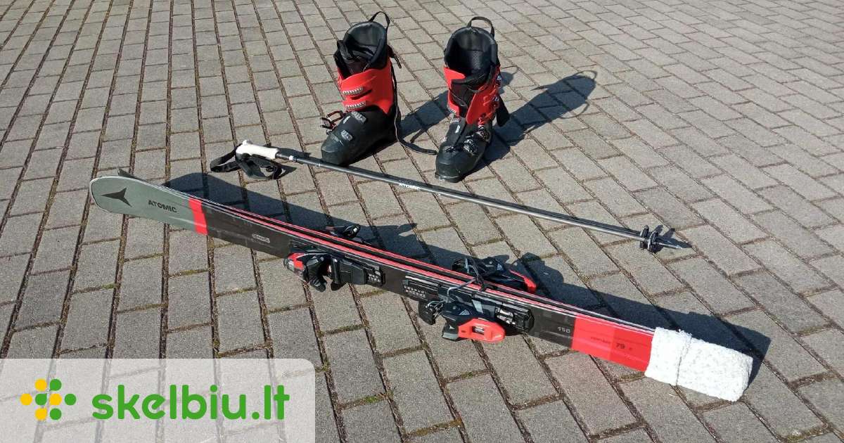 Slidinėjimo įranga (batai, slidės, lazdos) - Skelbiu.lt