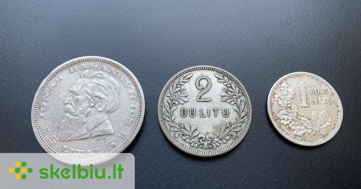 Parduodamos Tarpukario Lietuvos sidabrinės monetos - Skelbiu.lt