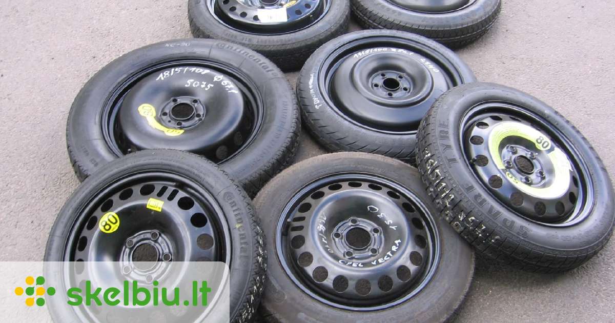 Ploni atsarginiai ratai 4 ar 5 skyliu visiems auto - Skelbiu.lt