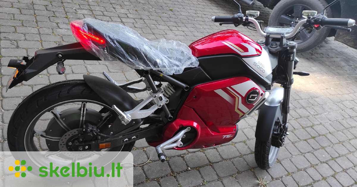 Elektrinis dviratis super soco tsx su baterija - Skelbiu.lt