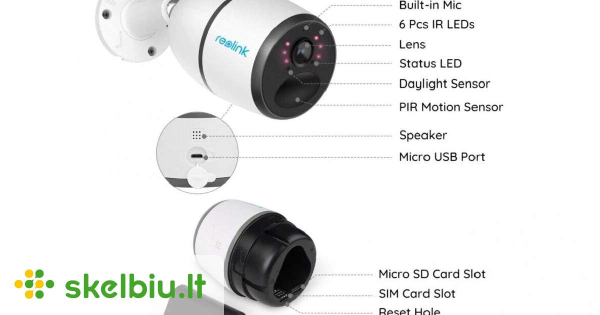 Parduodama nauja vaizdo kamera Reoline Go G340 - Skelbiu.lt