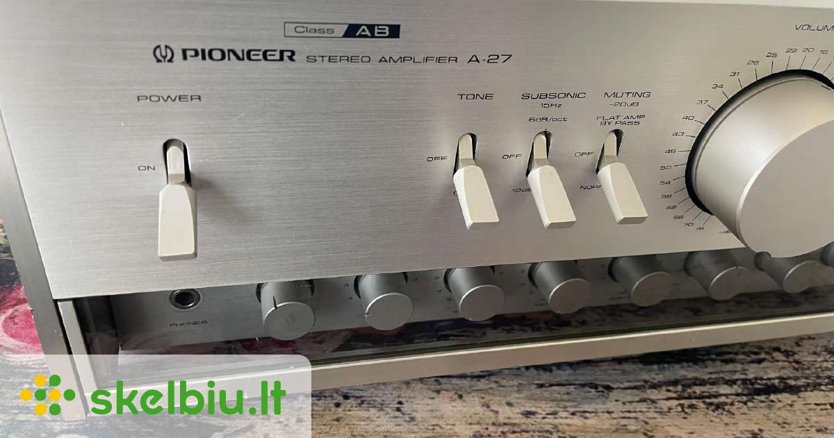 Pioneer A-27 integruotas stiprintuvas, A klasė - Skelbiu.lt