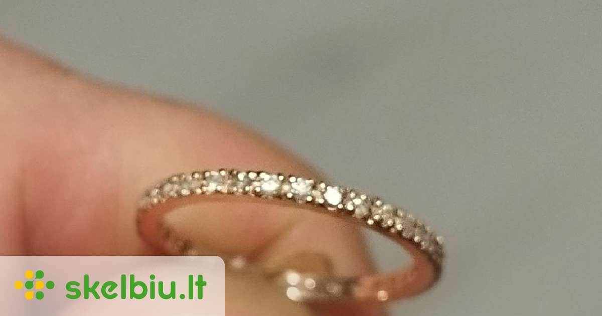 Auksinis Žiedas Su Deimantais - Skelbiu.lt