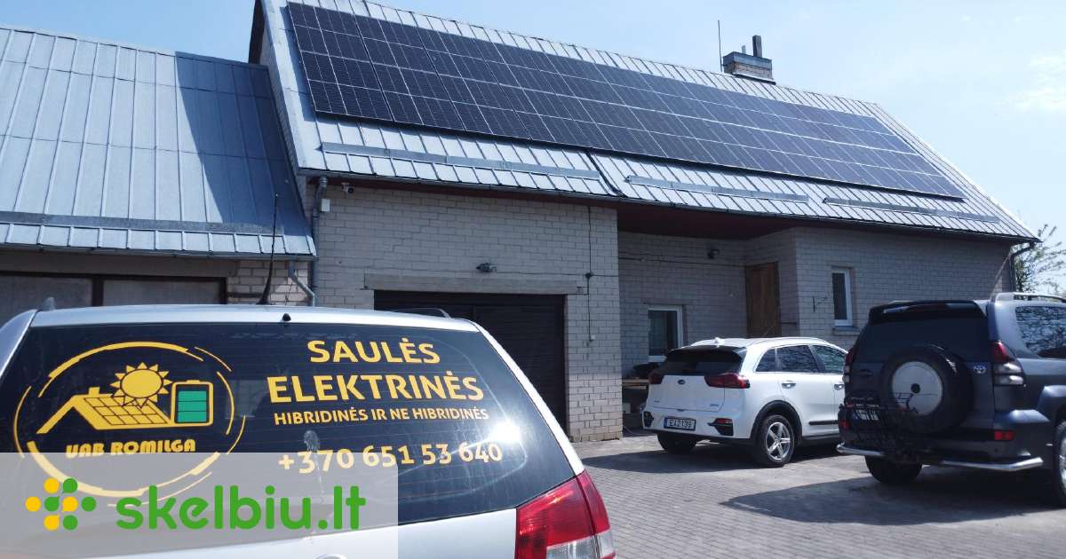 Montuojame Hibridines saulės elektrines - Skelbiu.lt