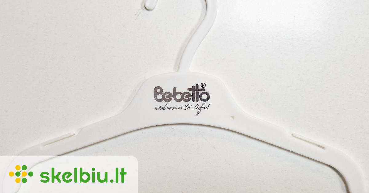 Baltos plastikinės vaikiškos pakabos - Skelbiu.lt