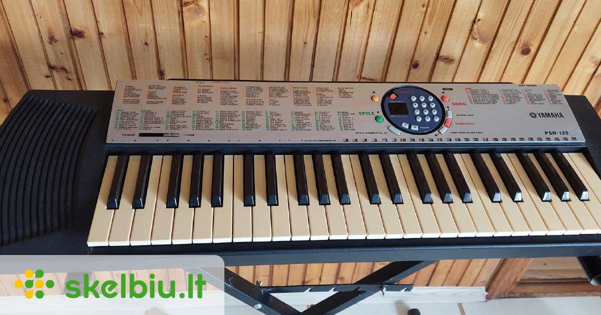 Muzikos instrumentas Yamaha Psr-125 - Skelbiu.lt