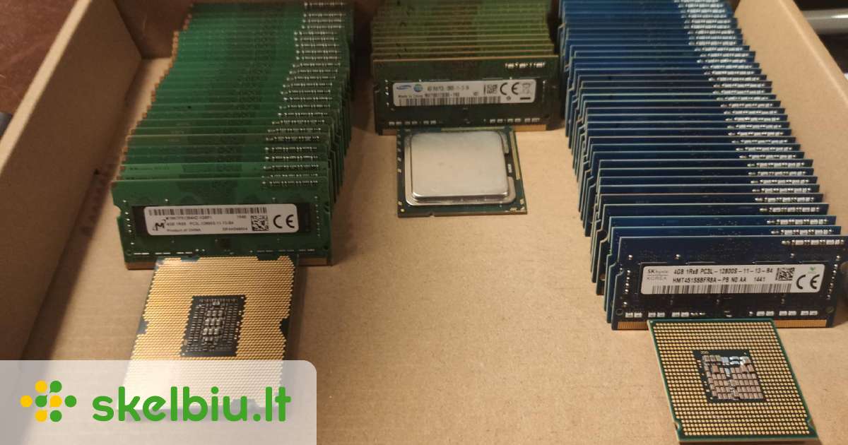 Ddr4 8-16gb, ddr3-ddr3l 4gb - Skelbiu.lt