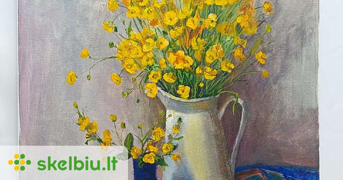 Aliejinis paveikslas 50x40 - Vėdrynas - Skelbiu.lt