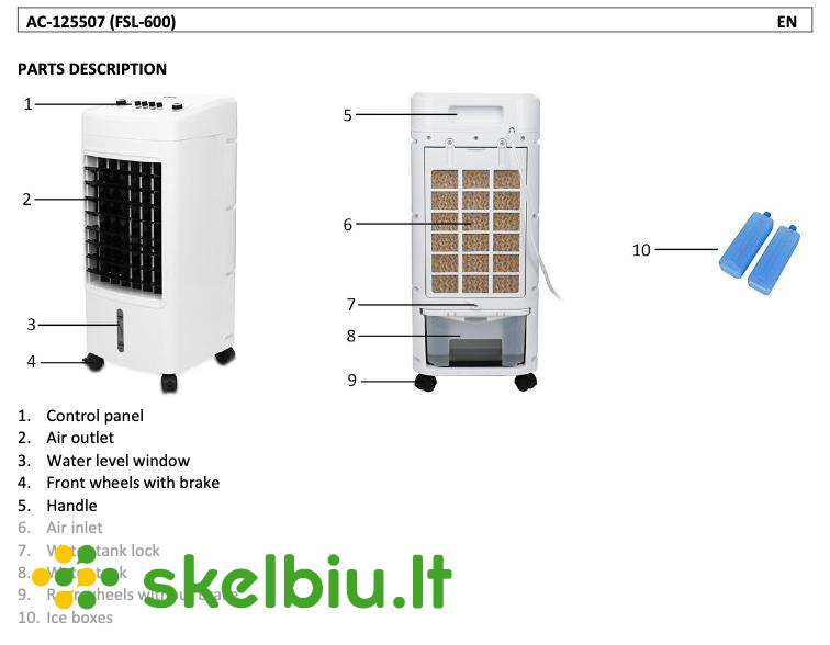 Oro aušintuvas, vėjelis, ventiliatorius - Skelbiu.lt