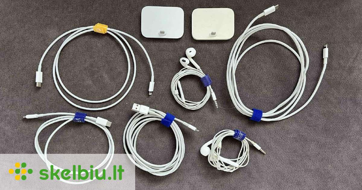 Apple Lightning jungties laidai, ausinės, dock'ai - Skelbiu.lt