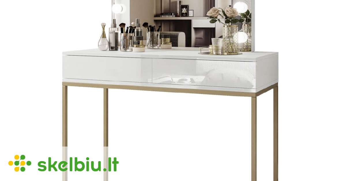 Makiažo staliukas su veidrodžiu - Skelbiu.lt