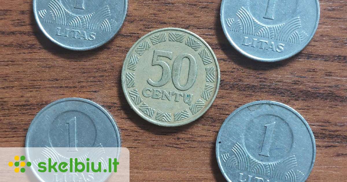 Lietuviški litai ir centai 1997 - 2002 m. - Skelbiu.lt