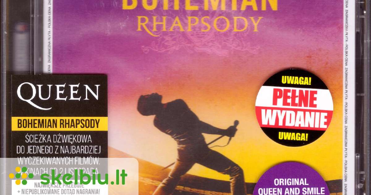 Queen CD Bohemian Rhapsody Soundtrack - Skelbiu.lt
