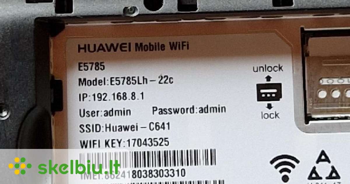 Nešiojamas modemas Huawei E5785 naudotas - Skelbiu.lt