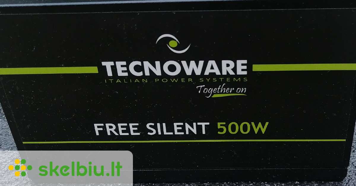 Technoware free silent 500w Psu (Maitinimo blokas) - Skelbiu.lt