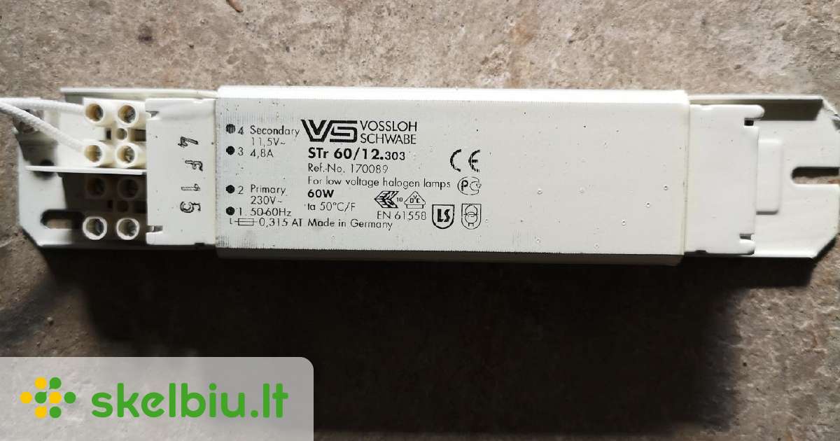 Transformatorius 12v-60w - Skelbiu.lt