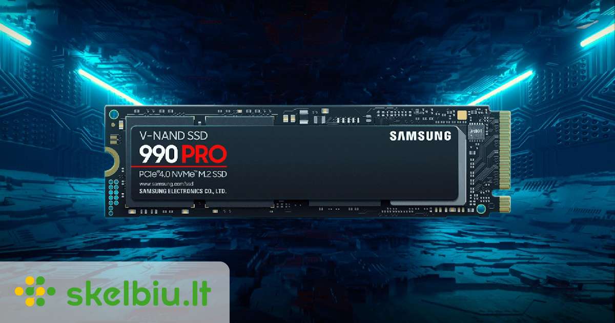 SSD diskas Samsung 990 Pro 2tb - Skelbiu.lt