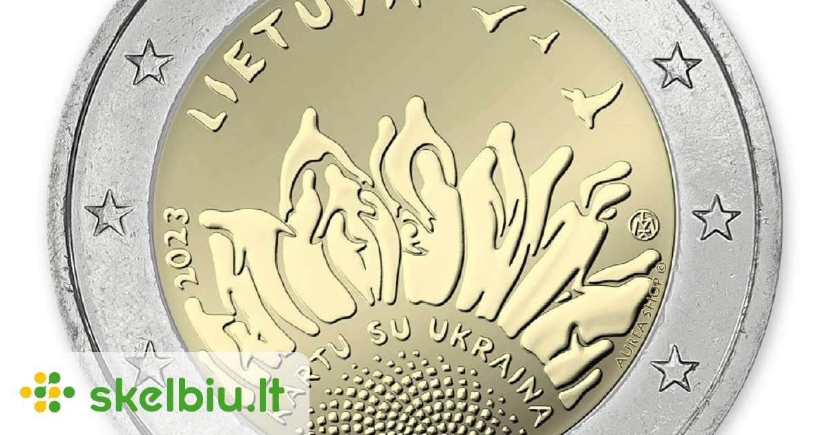 2023m. proginės 2 eurų monetos Unc - Skelbiu.lt