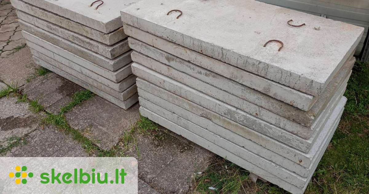 Gelzbetono plokstes, 6cm storio-1x50cm, 17vnt. - Skelbiu.lt