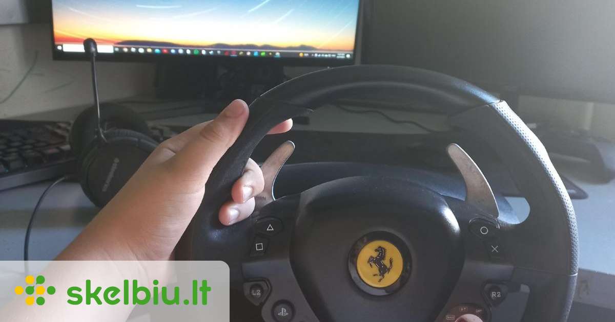 Trustmaster ferrari 488 gtb kompiuterinis vairas - Skelbiu.lt
