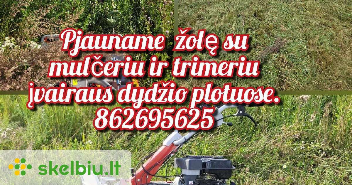 Aukštos žolės pjovimas - Skelbiu.lt