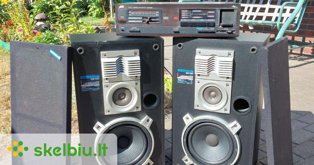 Kolonėlės Pioneer Cs-797 ir stiprintuvas JVC A-gx3 - Skelbiu.lt