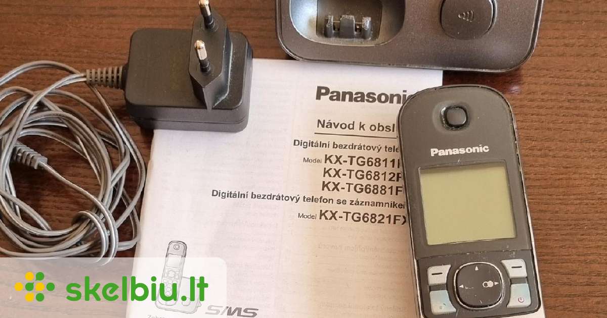 Panasonic Kxtg6811 Skaitmeninis belaidis telefonas - Skelbiu.lt
